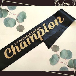 Winner Sash Runner up Sash Champion Sash Birthday Sash Bridesmaid Sash ...