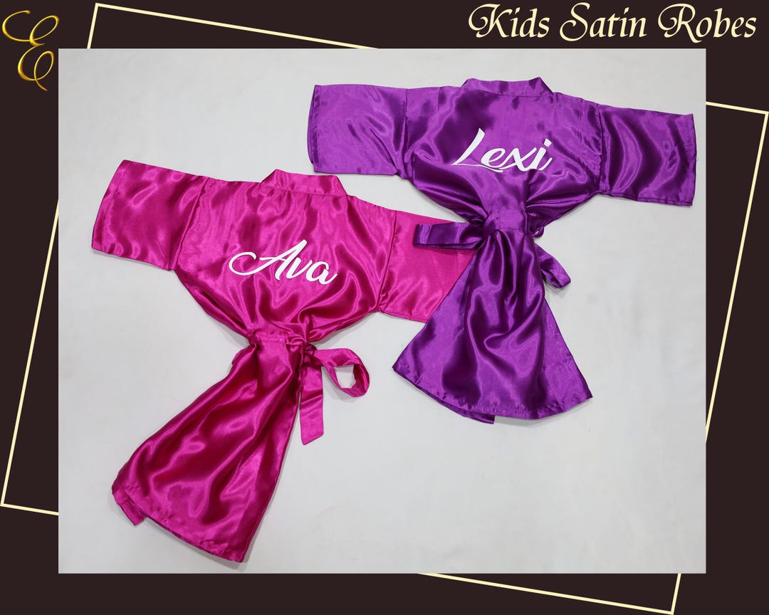 Kids Robe Kimono Robe Bridal Robe Personalized Robe Custom Robes Custom ...