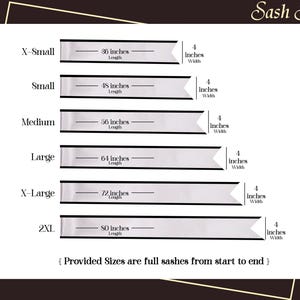 Custom Text Sash | Customized Sash | Graduation Stole | Embroidered ...