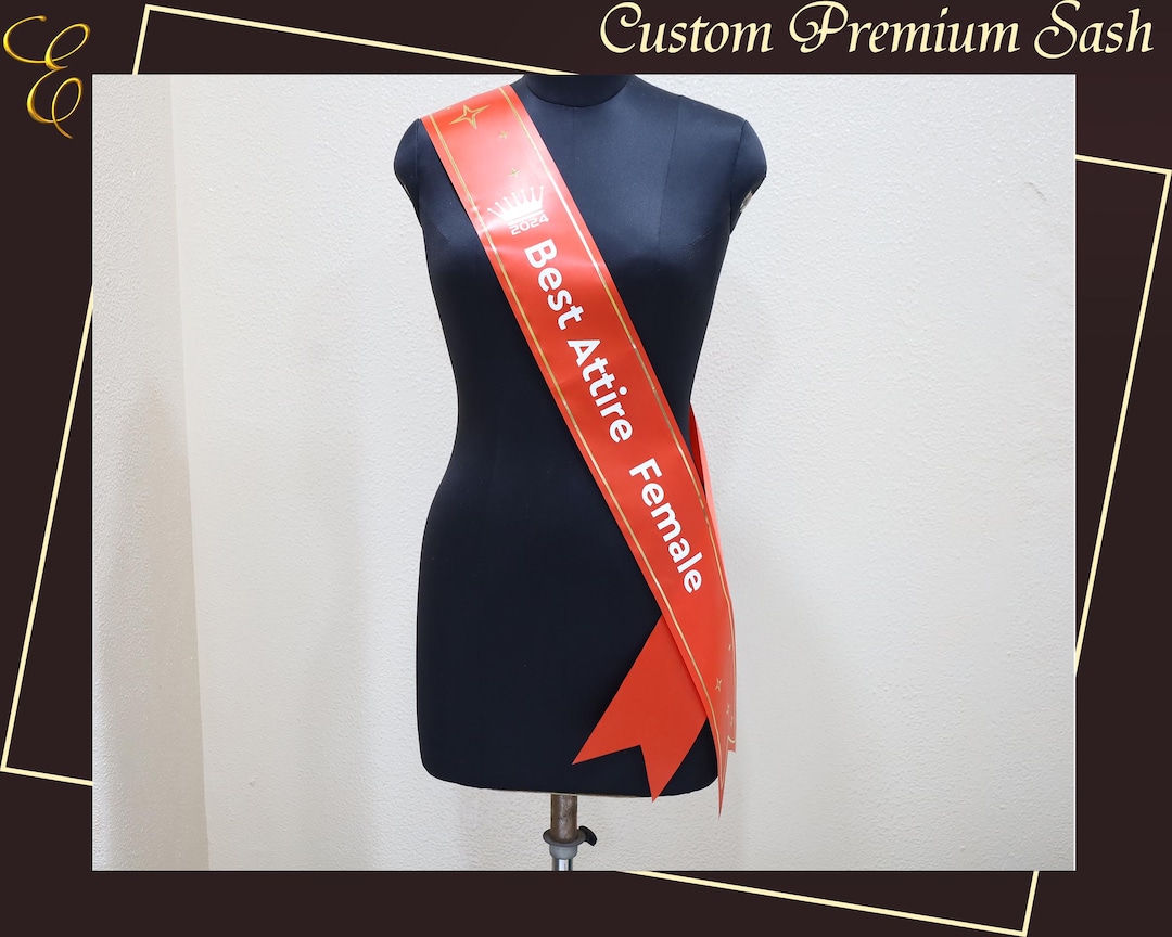 Premium Satin Sash | Your Text Sash | Custom Event Sash | Custom Bridal ...