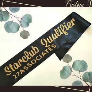 Winner Sash Runner up Sash Champion Sash Birthday Sash Bridesmaid Sash ...