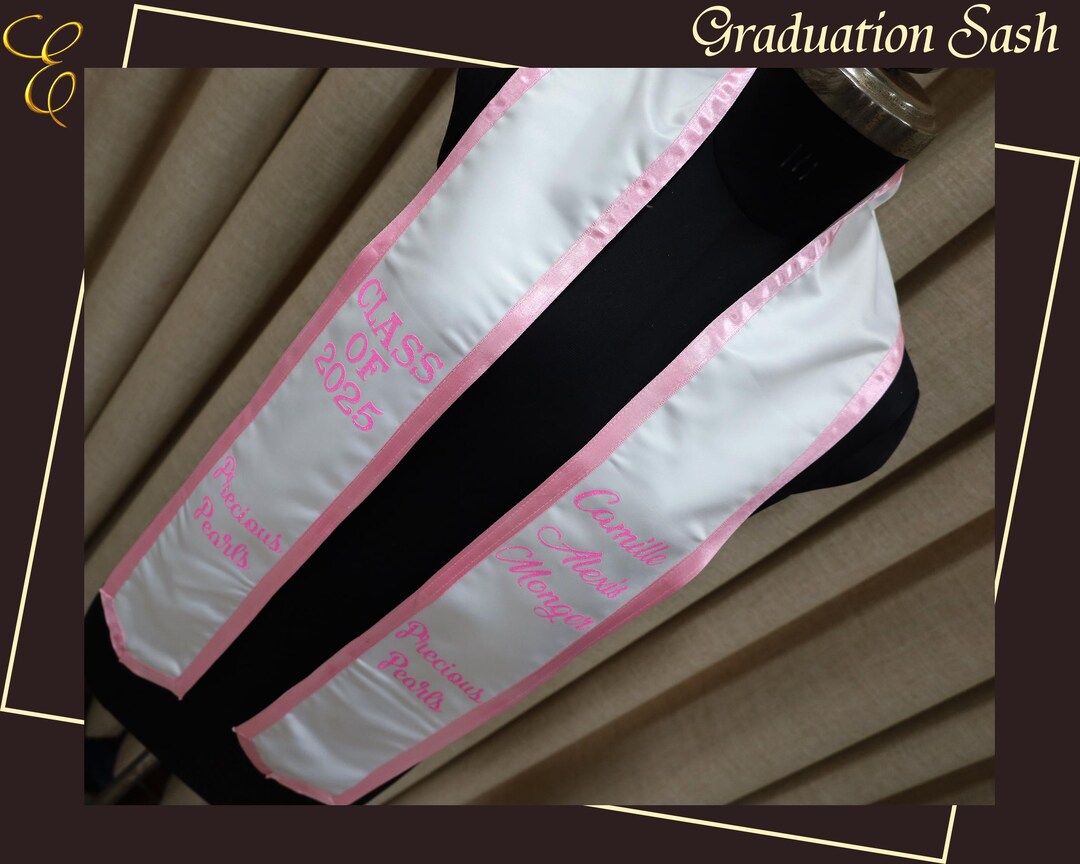 Your Custom Logo Graduation Sash Stole - Graduation Stole Sash ...