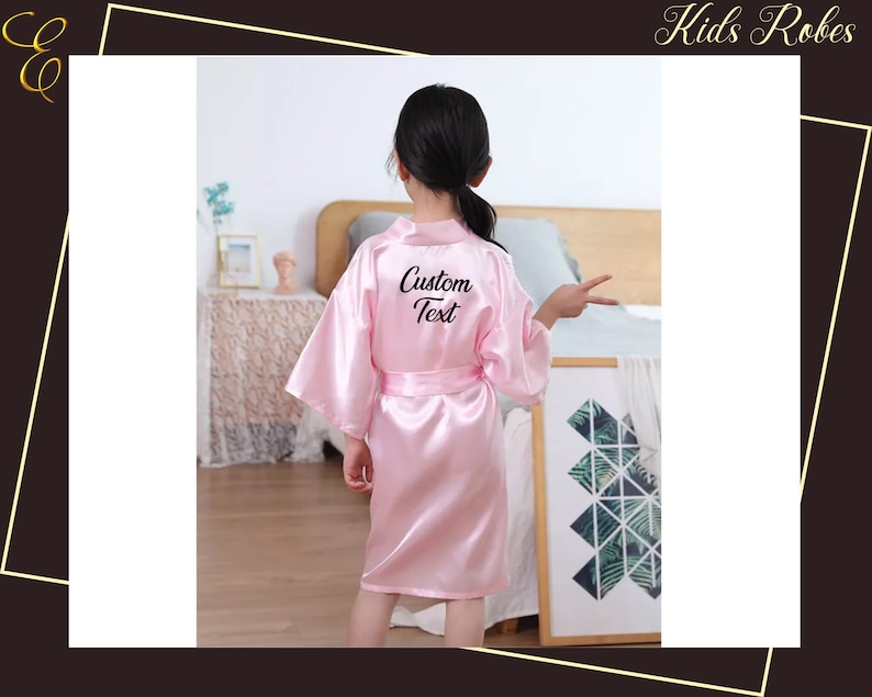 Birthday Kids Robes Robes for Girls Kids Spa Party Robes - Etsy