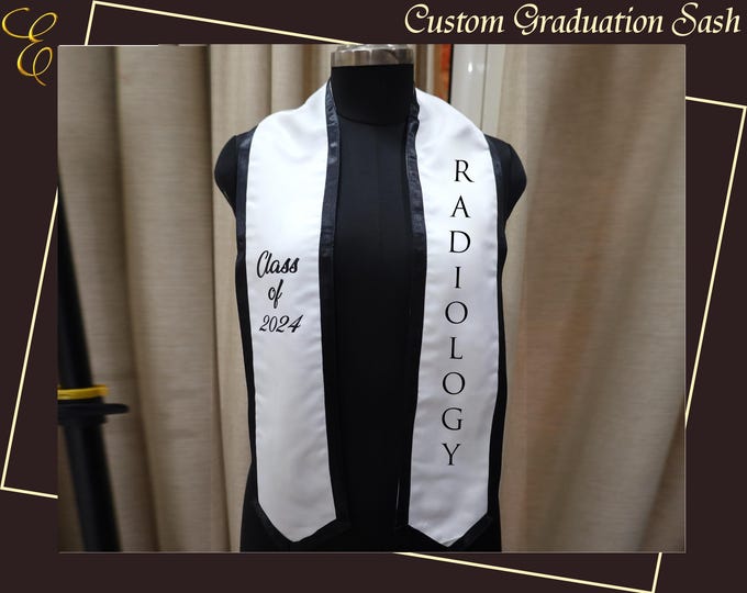 Graduation Stole Sash Your Custom Logo Graduation Sash Stole ...