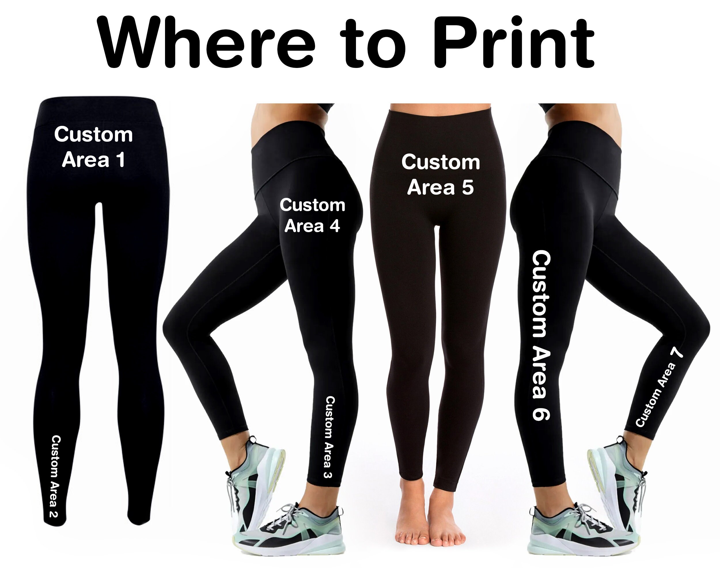 Customized Leggings Personalized Leggings Workout Leggings Yoga ...