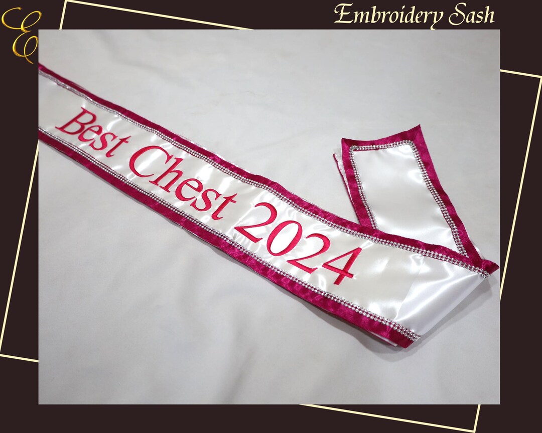 Personalized Embroidery Lace Sash Custom Lace Sash Lace Sash Customize ...