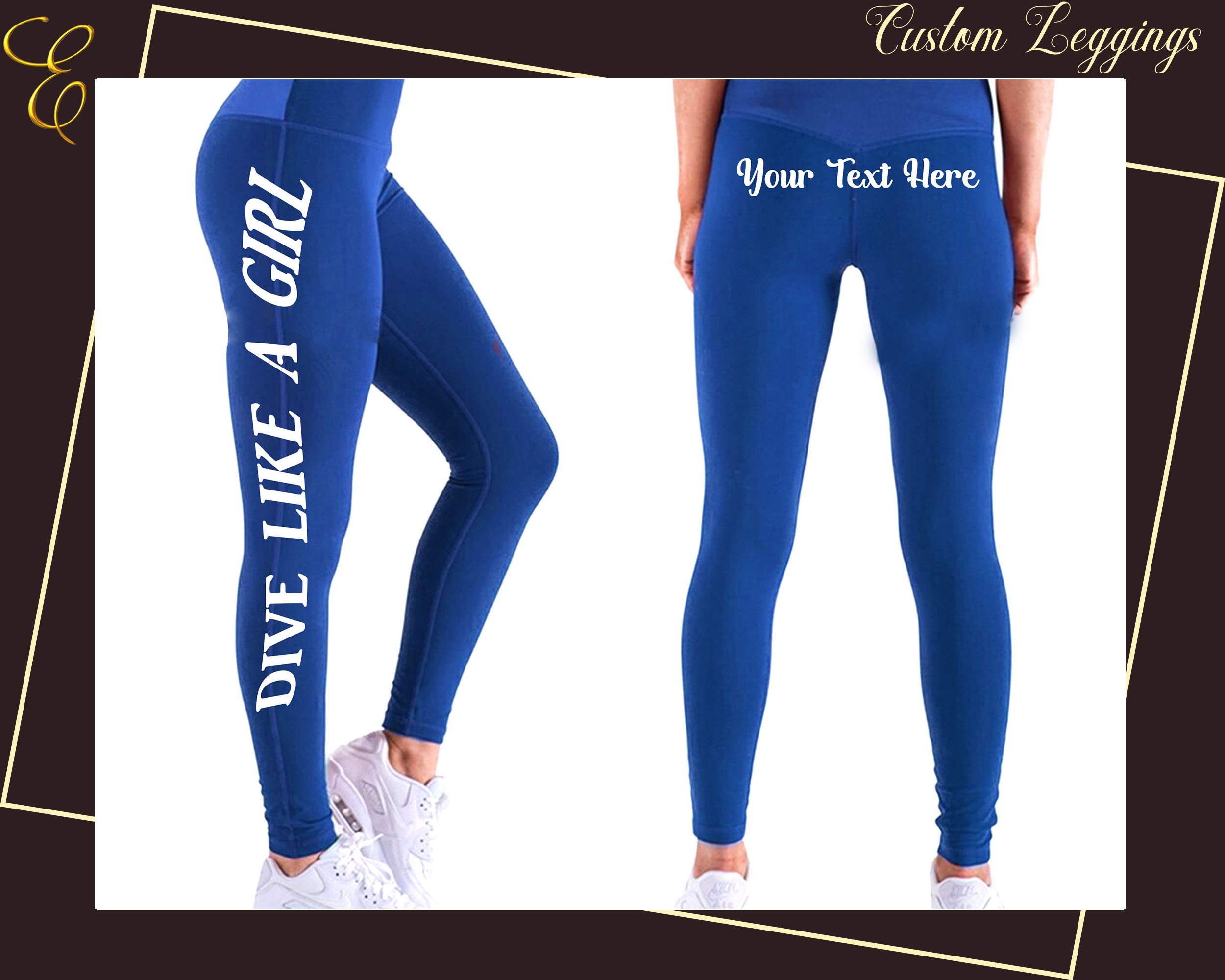 Customized Leggings Personalized Leggings Workout Leggings - Etsy