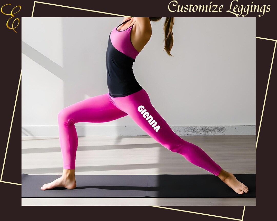 Customized Leggings Personalized Leggings Workout Leggings Yoga ...