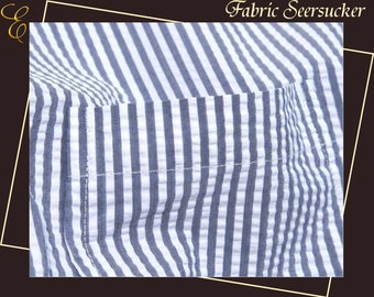 Seersucker Striped Cotton Blend Seersucker Seersucker Fabric by the ...
