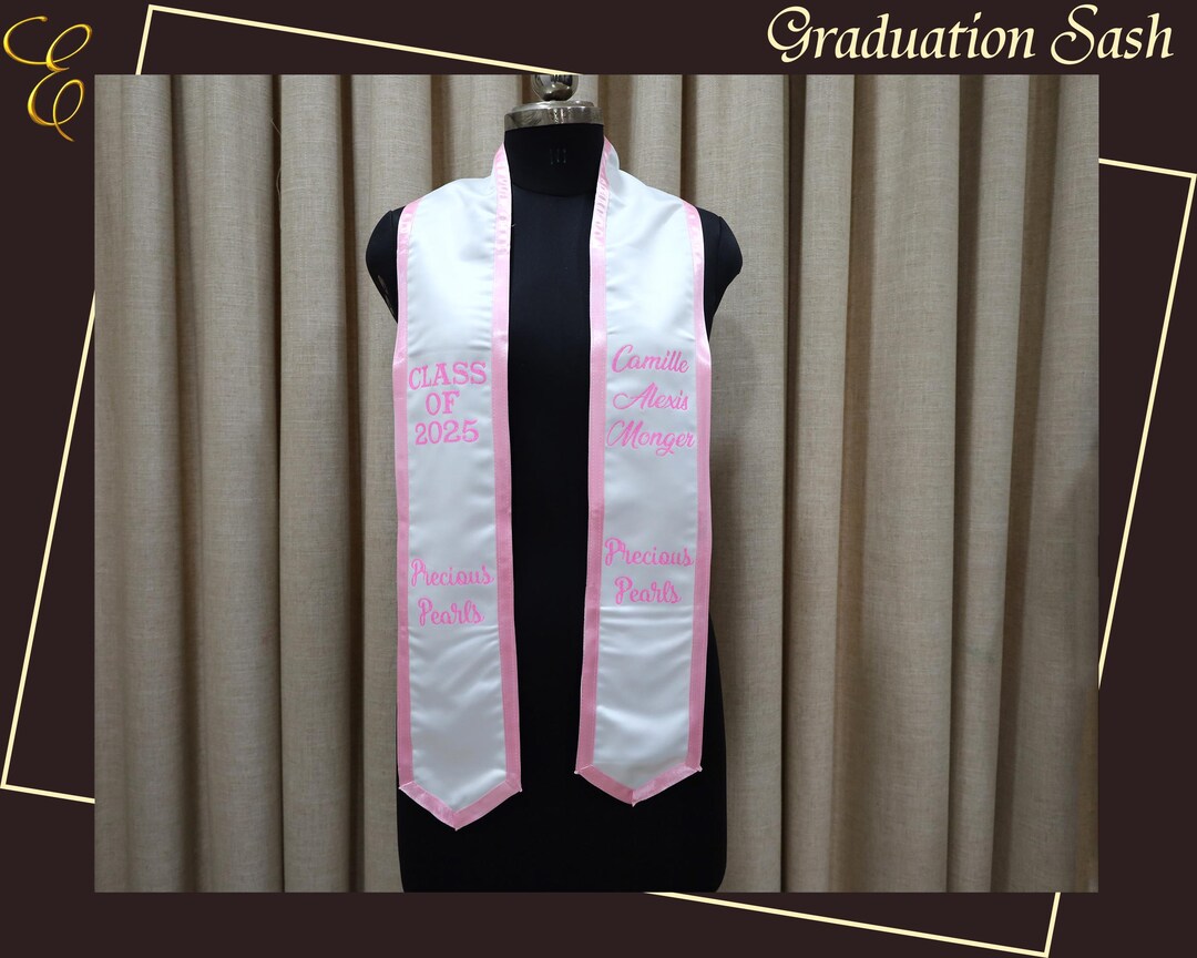 Your Custom Logo Graduation Sash Stole - Graduation Stole Sash ...
