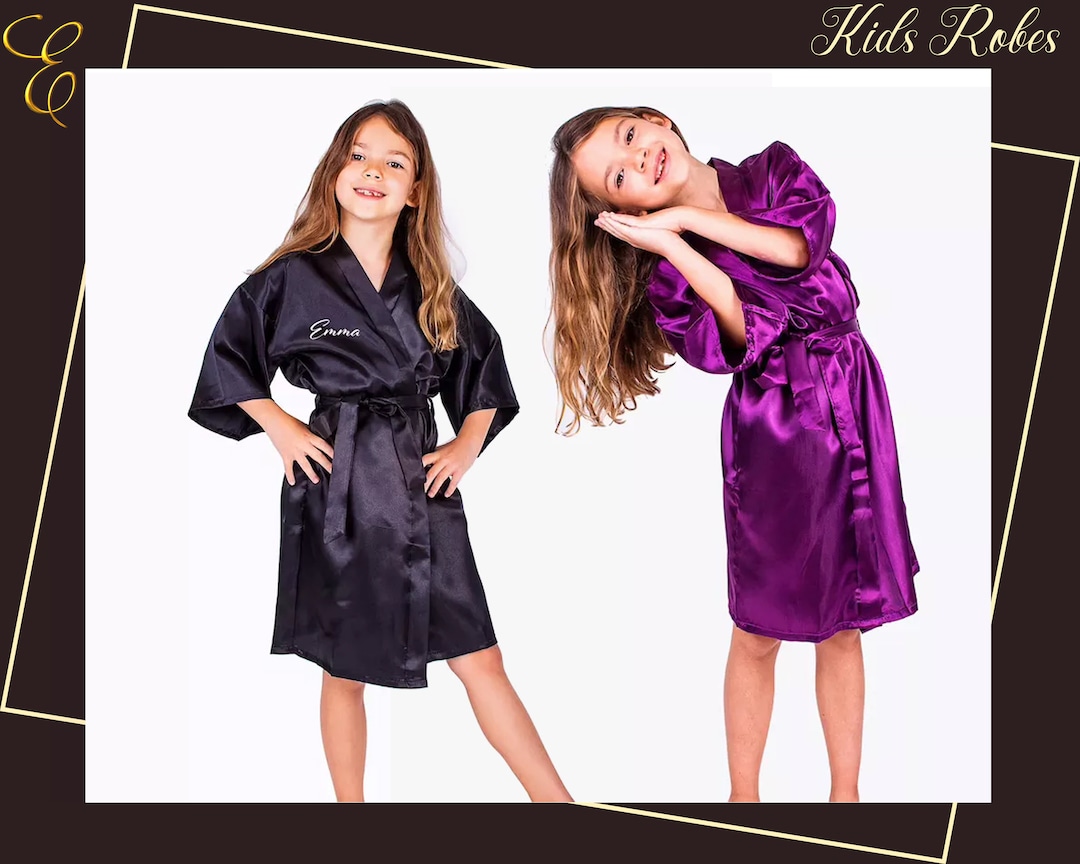 Birthday Kids Robes, Robes for Girls, Kids Spa Party Robes, Birthday ...
