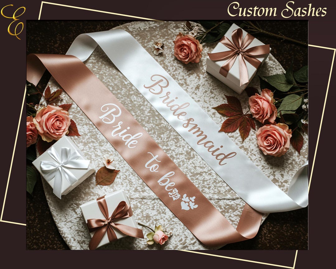 Customized Sash Bridesmaid Sash Personalized Birthday Sash Personalized ...