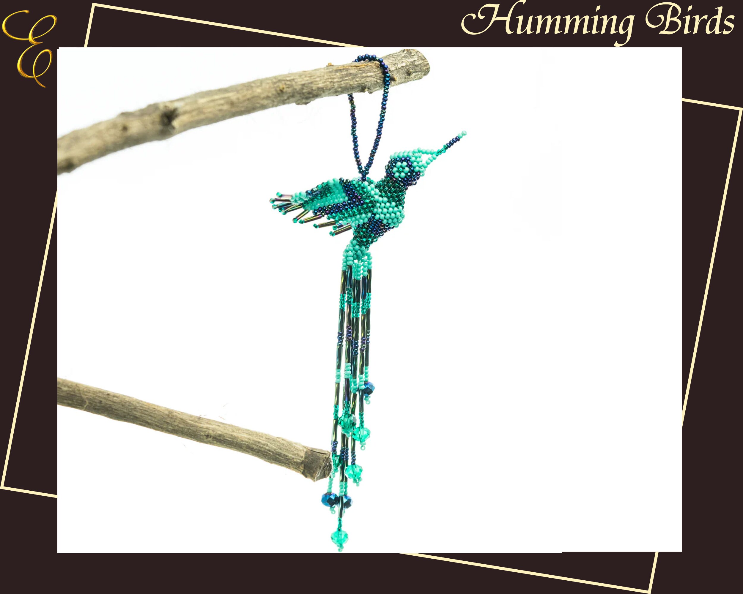Beaded Humming Bird /humming Bird Ornament Hand Beaded / - Etsy