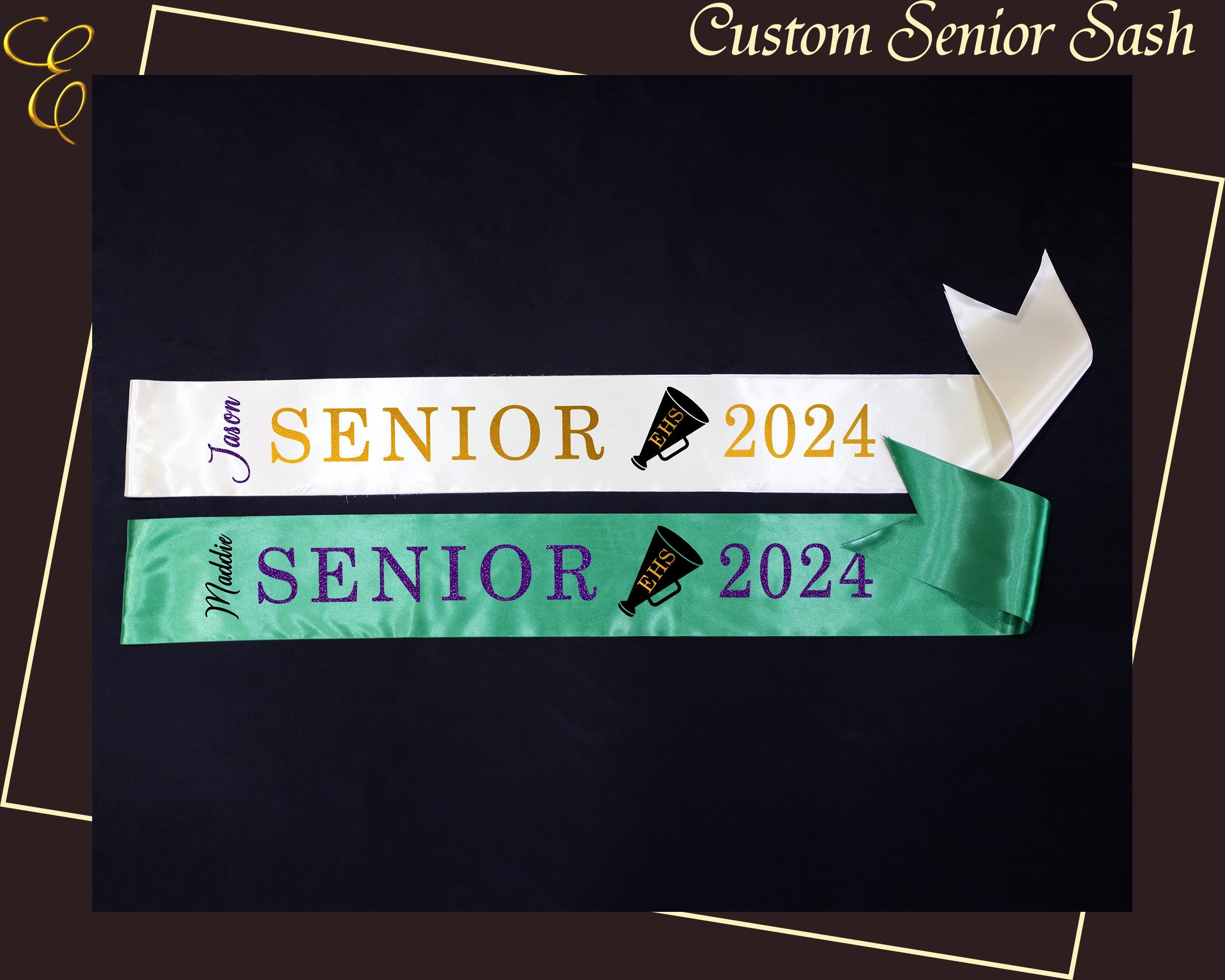 Personalized Senior Sash - Senior Night Sash - Custom Grad Gift ...