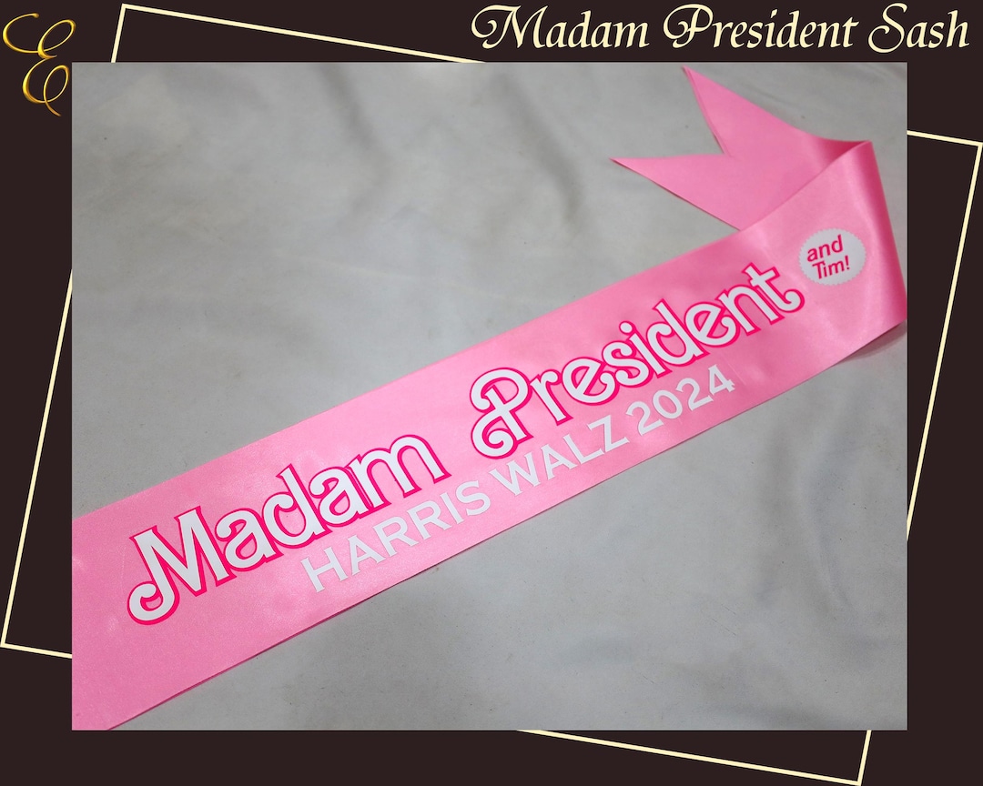 Personalized Madam President Sash Bridesmaid Sash Customized Sash ...
