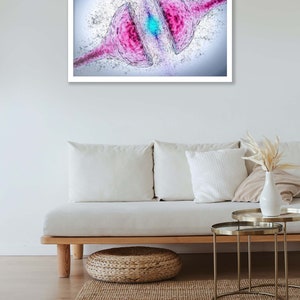 Synapse Receptor Brain Nerve Cell Science Art Anatomy Poster Watercolor ...