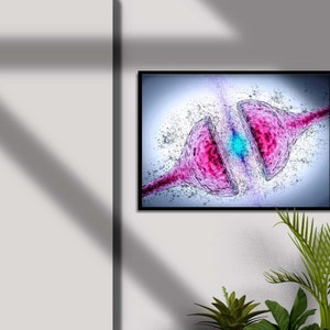 Synapse Receptor Brain Nerve Cell Science Art Anatomy Poster Watercolor ...
