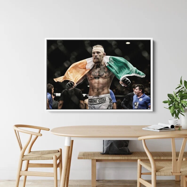 Connor Mcgregor Poster, Conor Mcgregor Canvas, Wall Art, MMA Fighters ...