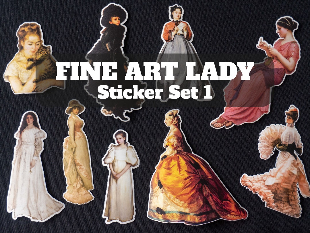 Fine Art Lady | Journaling and Planner Sticker Set: Decorative Art ...