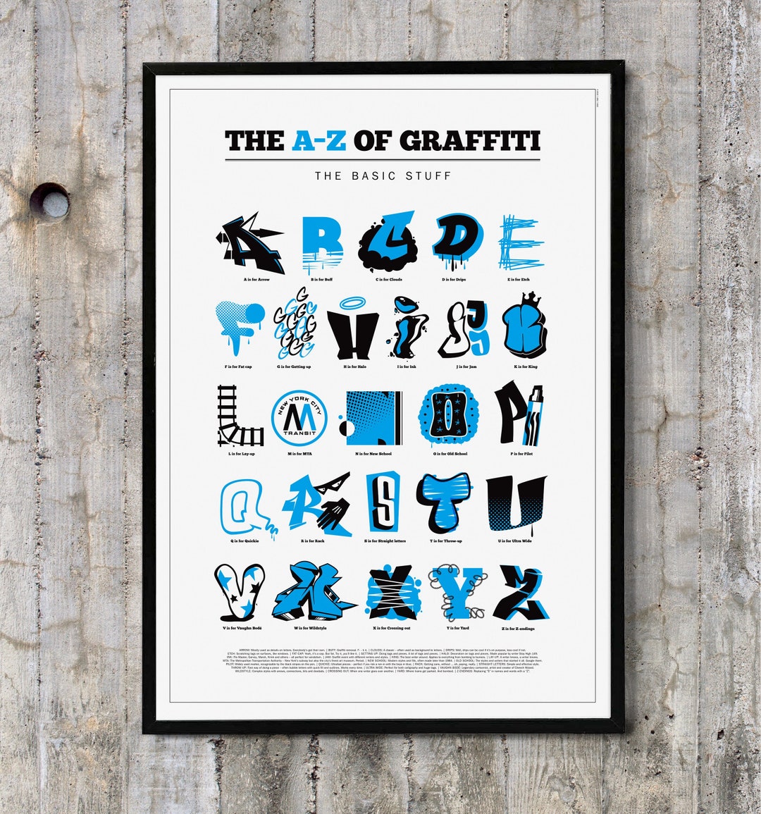 Graffiti Alphabet Poster - Etsy