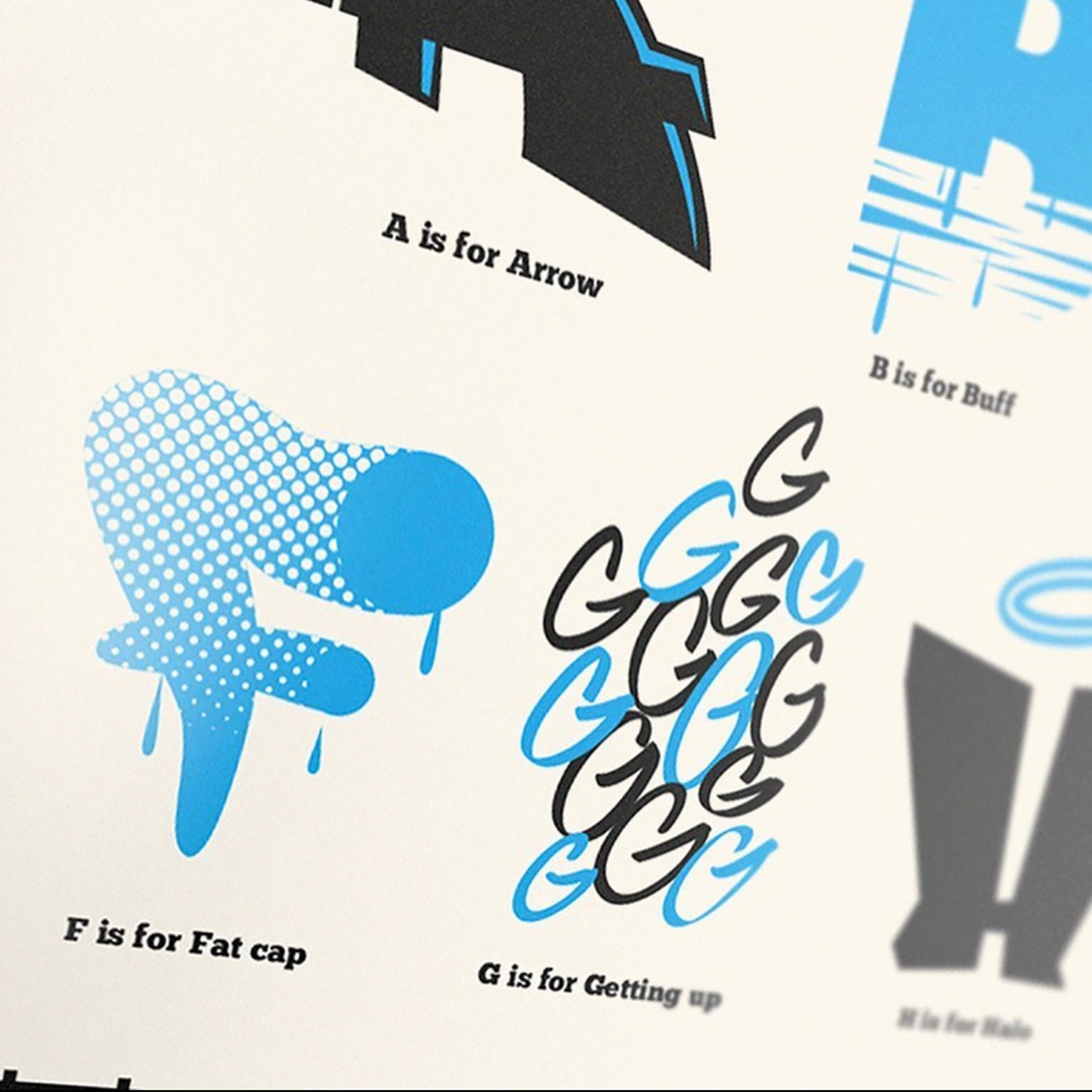 Graffiti Alphabet Poster - Etsy