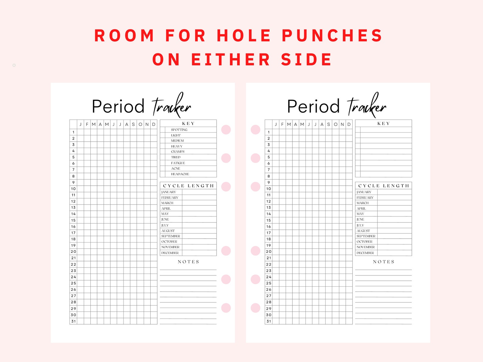 Minimal Printable Period Tracker, Period Journal, Fertility Cycle, Period Log, Menstruation ...
