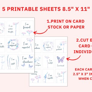 I Am Affirmation Printables, I Am Affirmation Card Printable, I Am ...
