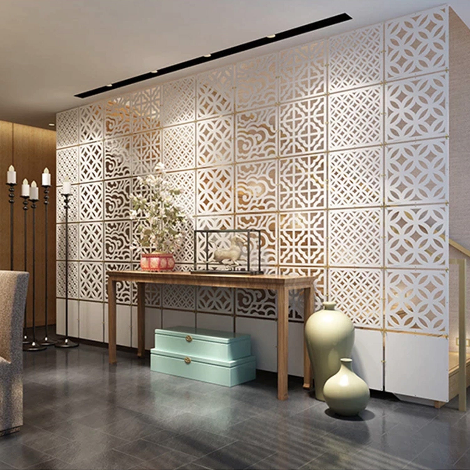 Room Divider PVC Hanging Screen, Wall Hanging Room, Wooden Decoratives ...