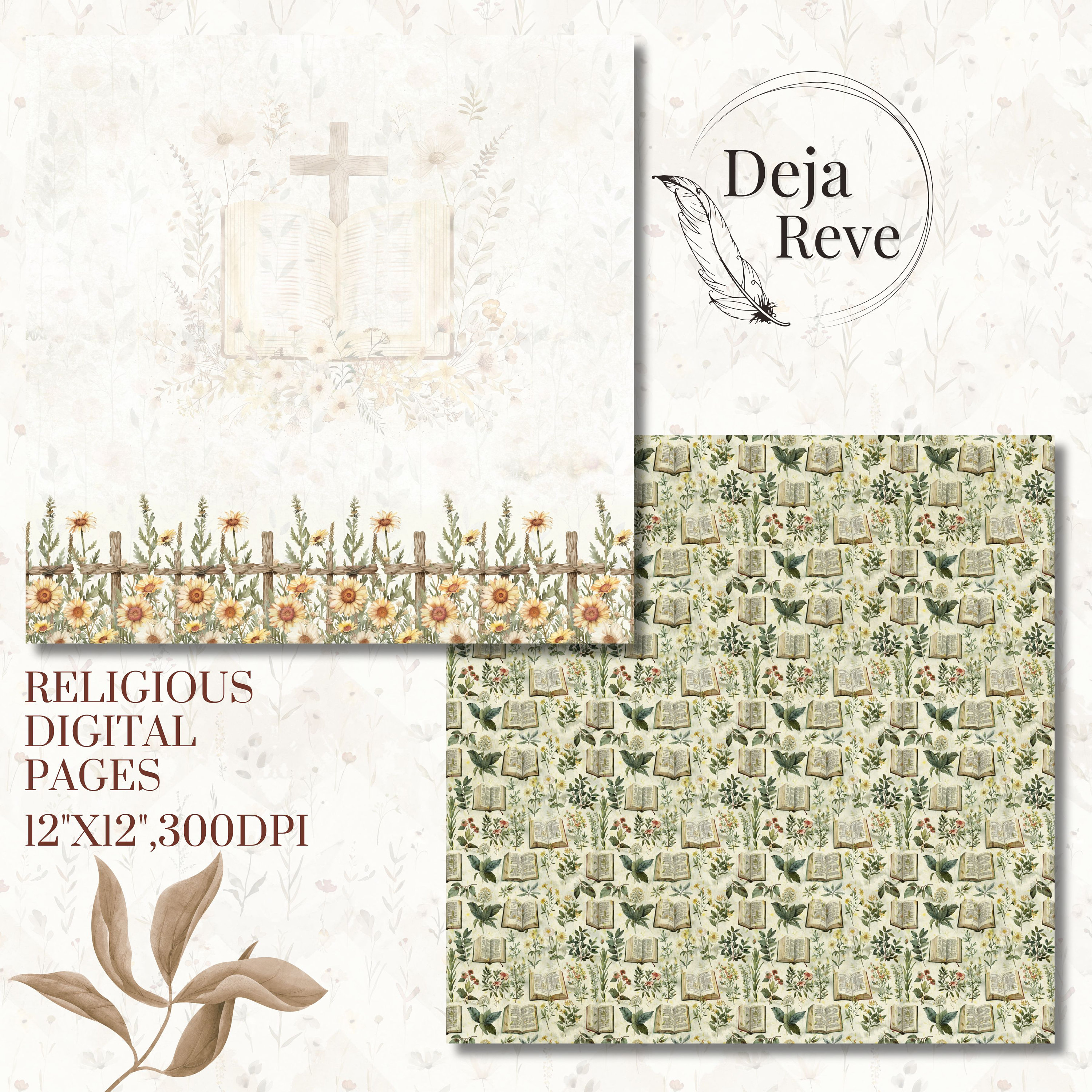 Religious Digital Pages, Spiritual Journal, Holy Spirit Vintage ...