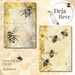 Vintage Bee Pages A4, Collage Bee Sheet, Textured Digital Paper, Shabby ...