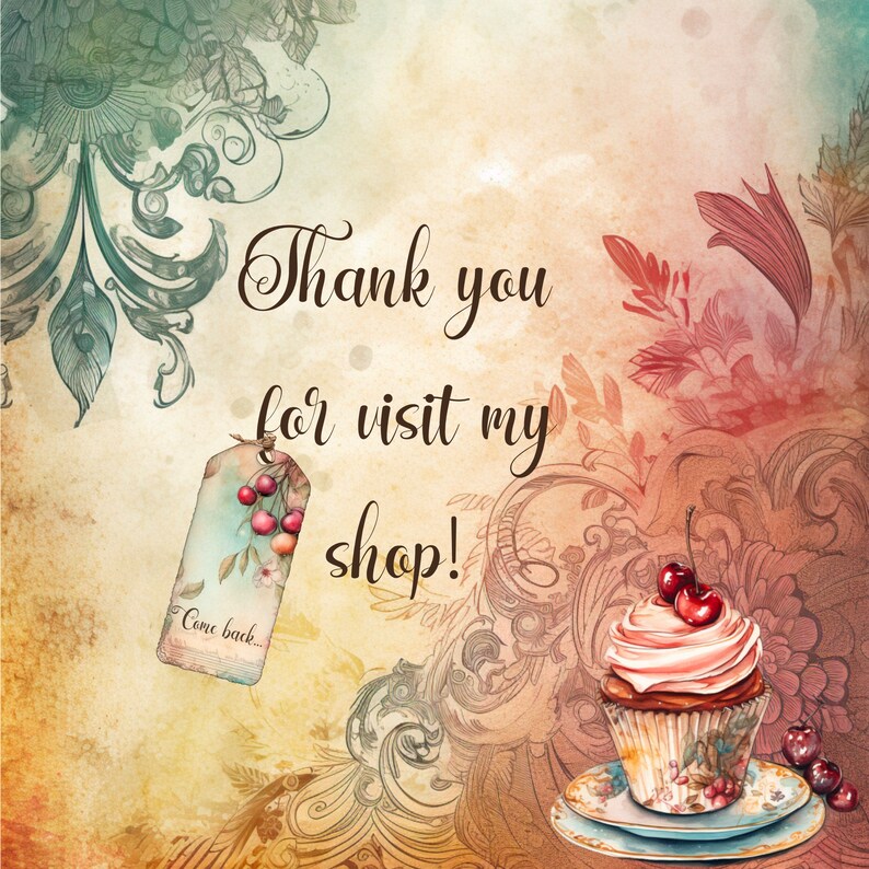 Sweet Old Times Retro Desserts Scrapbook Sheets ATC Card - Etsy