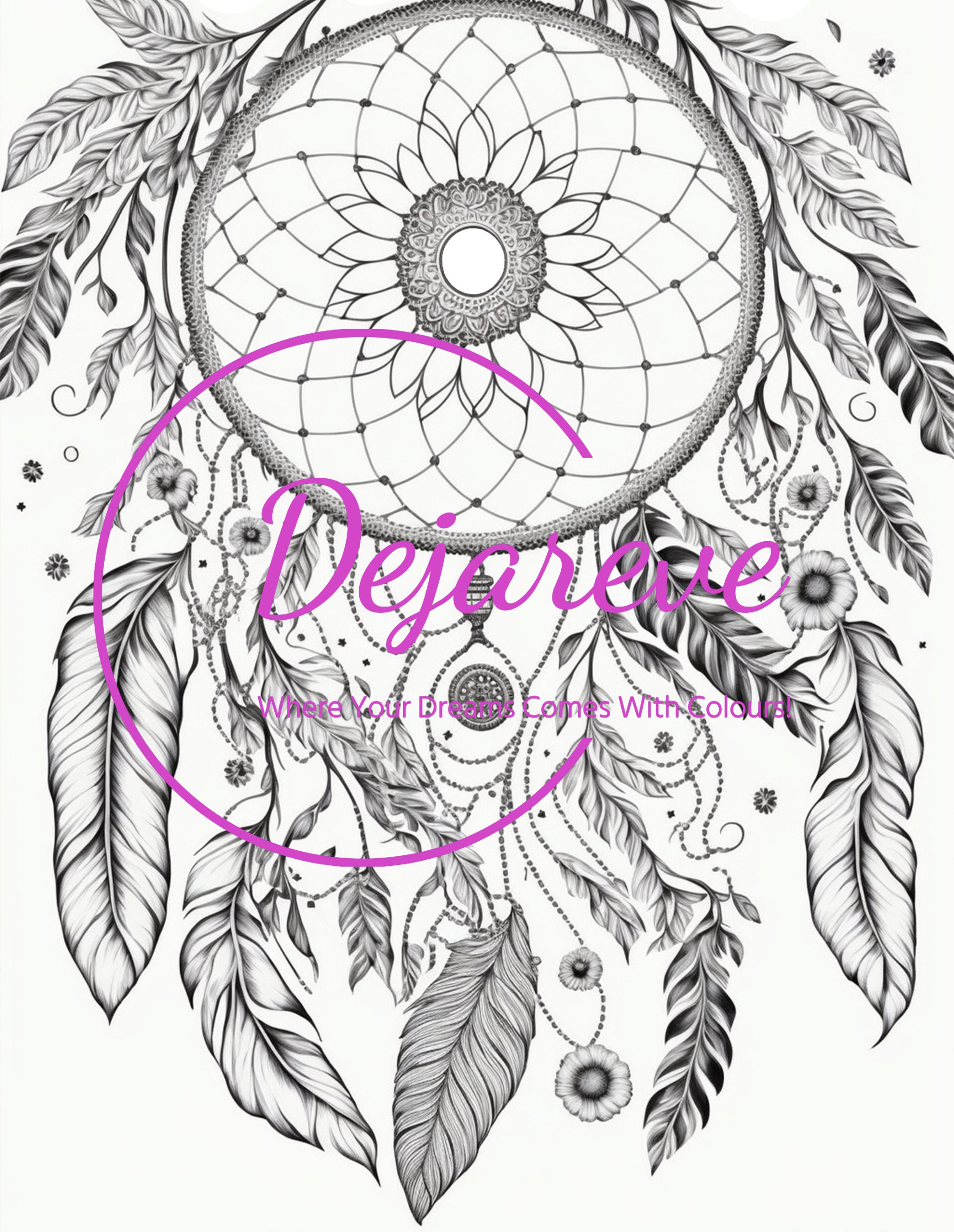 Boho Coloring Pages, Boho Coloring Book, Printable, Minimalist ...