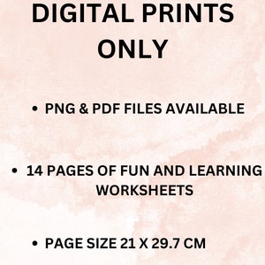 Preschool Pre-k Kindergarten Learning Bundle 14 Pages Printable ...