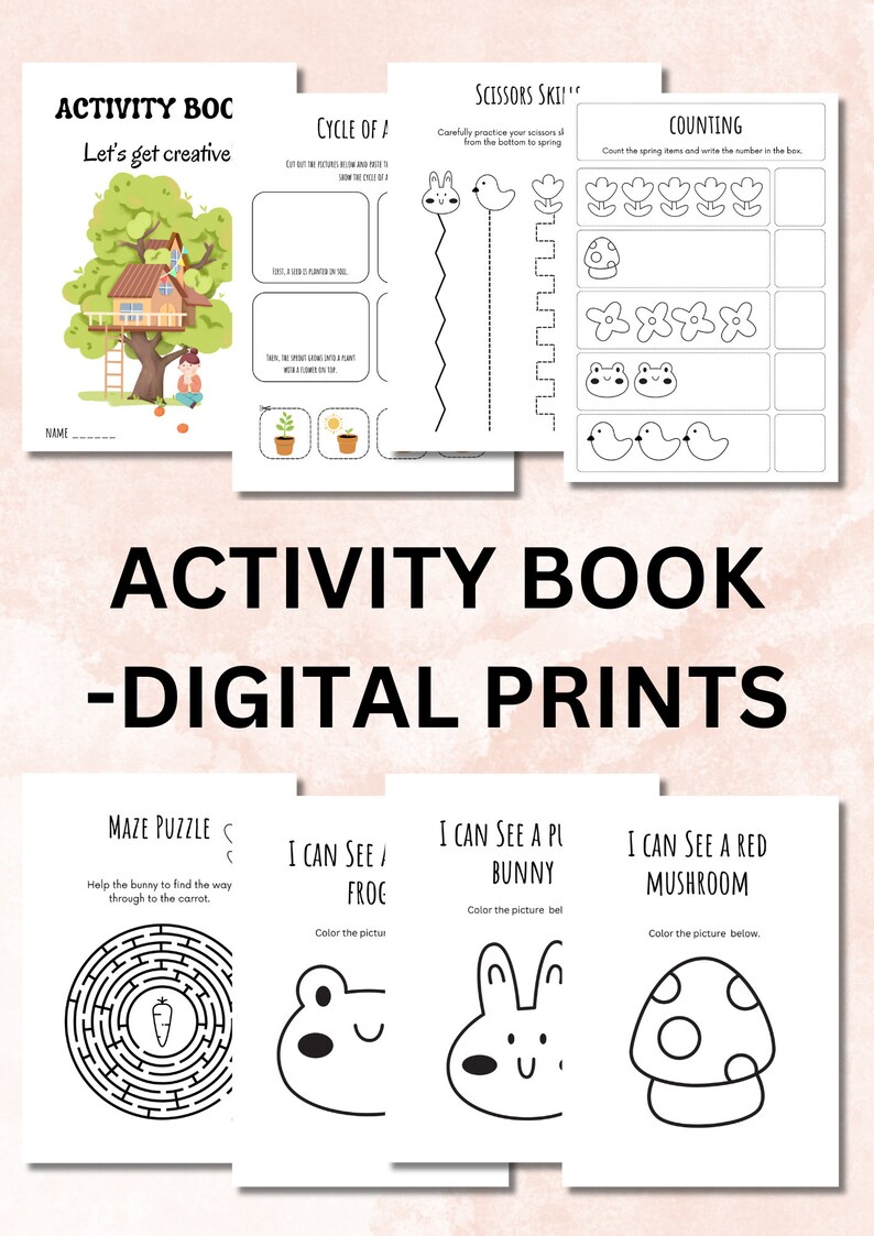 Preschool Pre-k Kindergarten Learning Bundle 14 Pages Printable ...