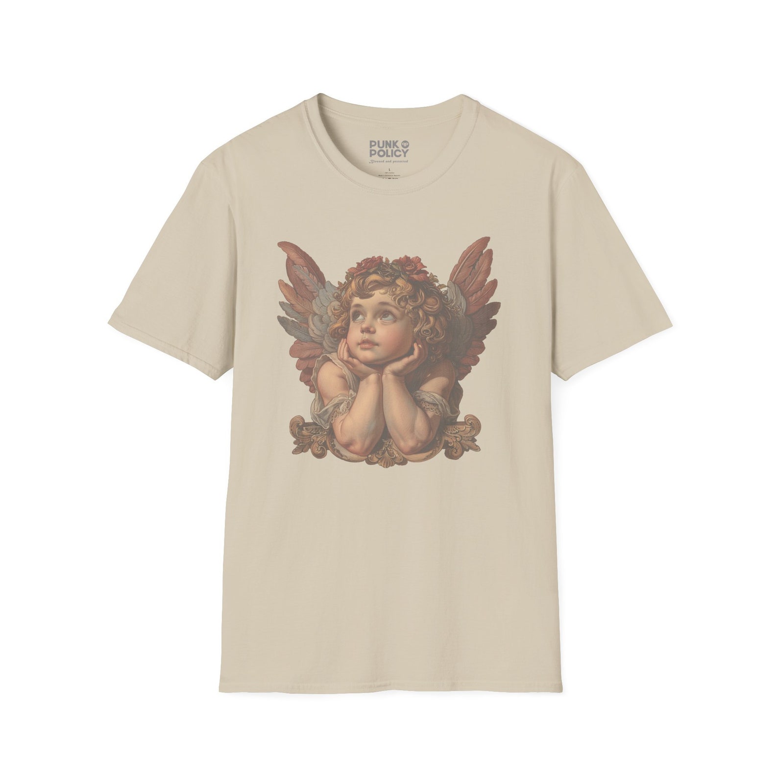 Trending Cherub Angel Renaissance Style Graphic Unisex Softstyle T-shirt, Angel Tee, Angel Gift ...