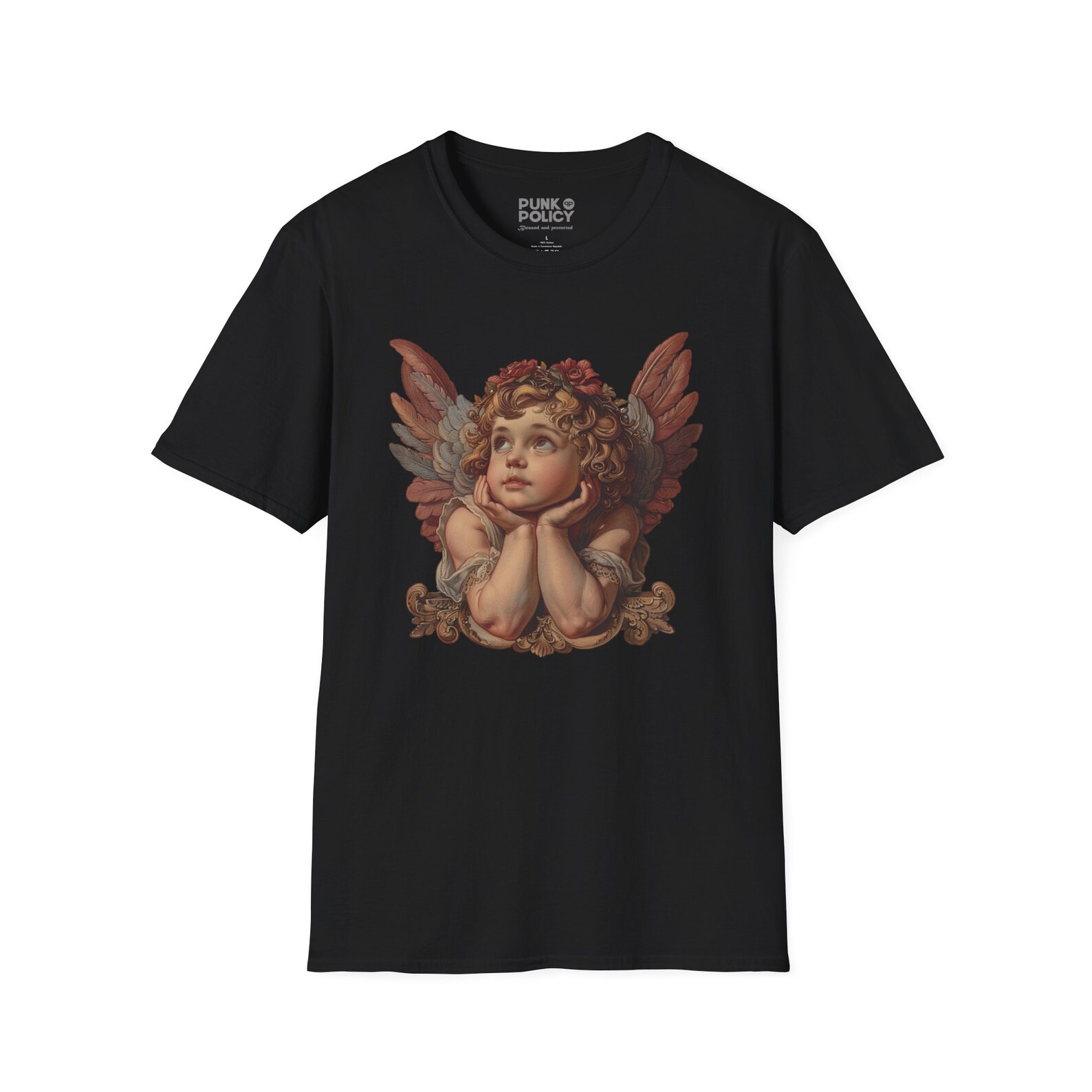 Trending Cherub Angel Renaissance Style Graphic Unisex Softstyle T-shirt, Angel Tee, Angel Gift ...