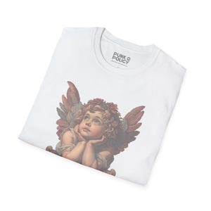 Trending Cherub Angel Renaissance Style Graphic Unisex Softstyle T ...