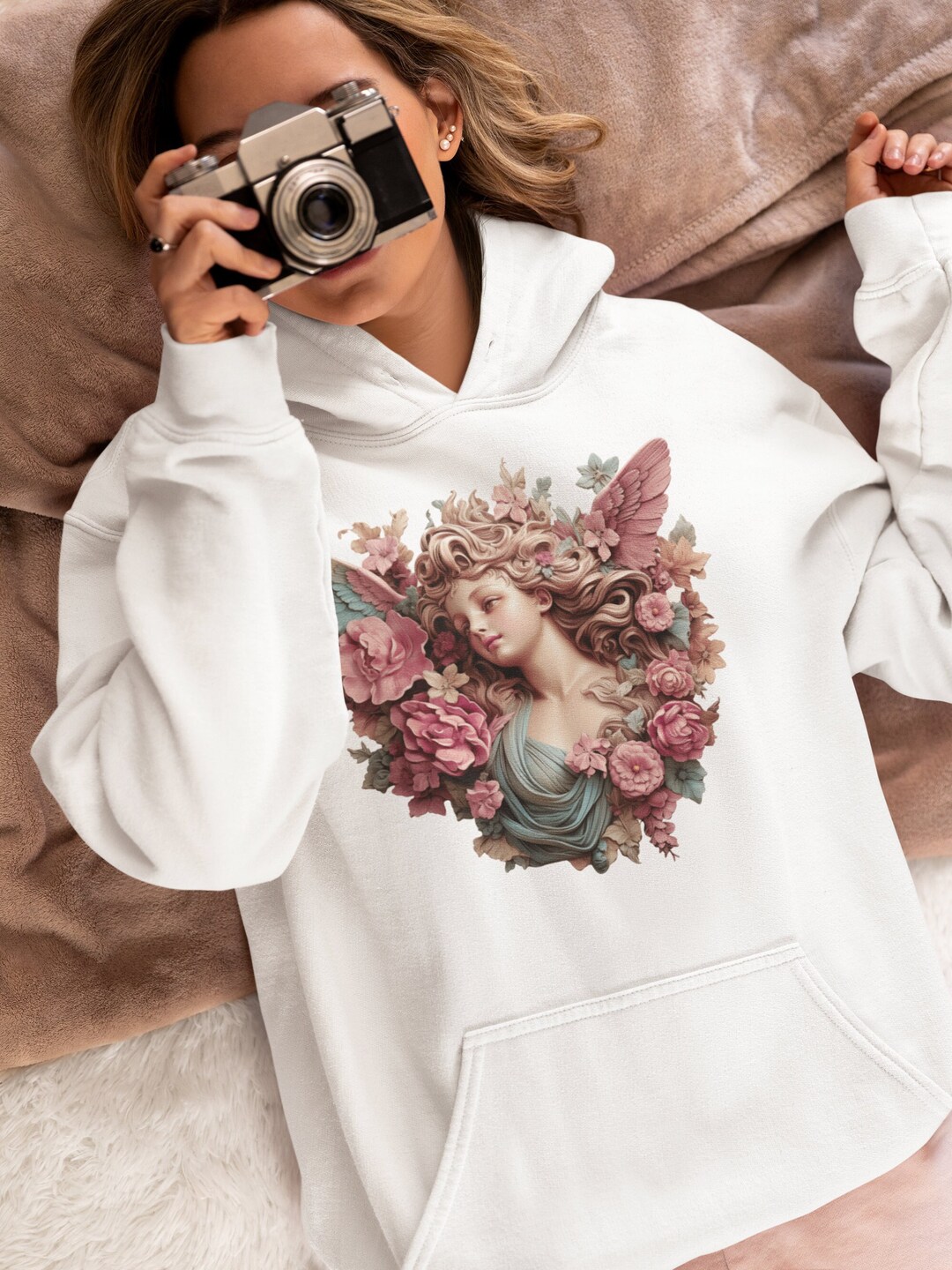 Trending Renaissance Style Pixie Angel Girlie College Hoodie, Coquette ...