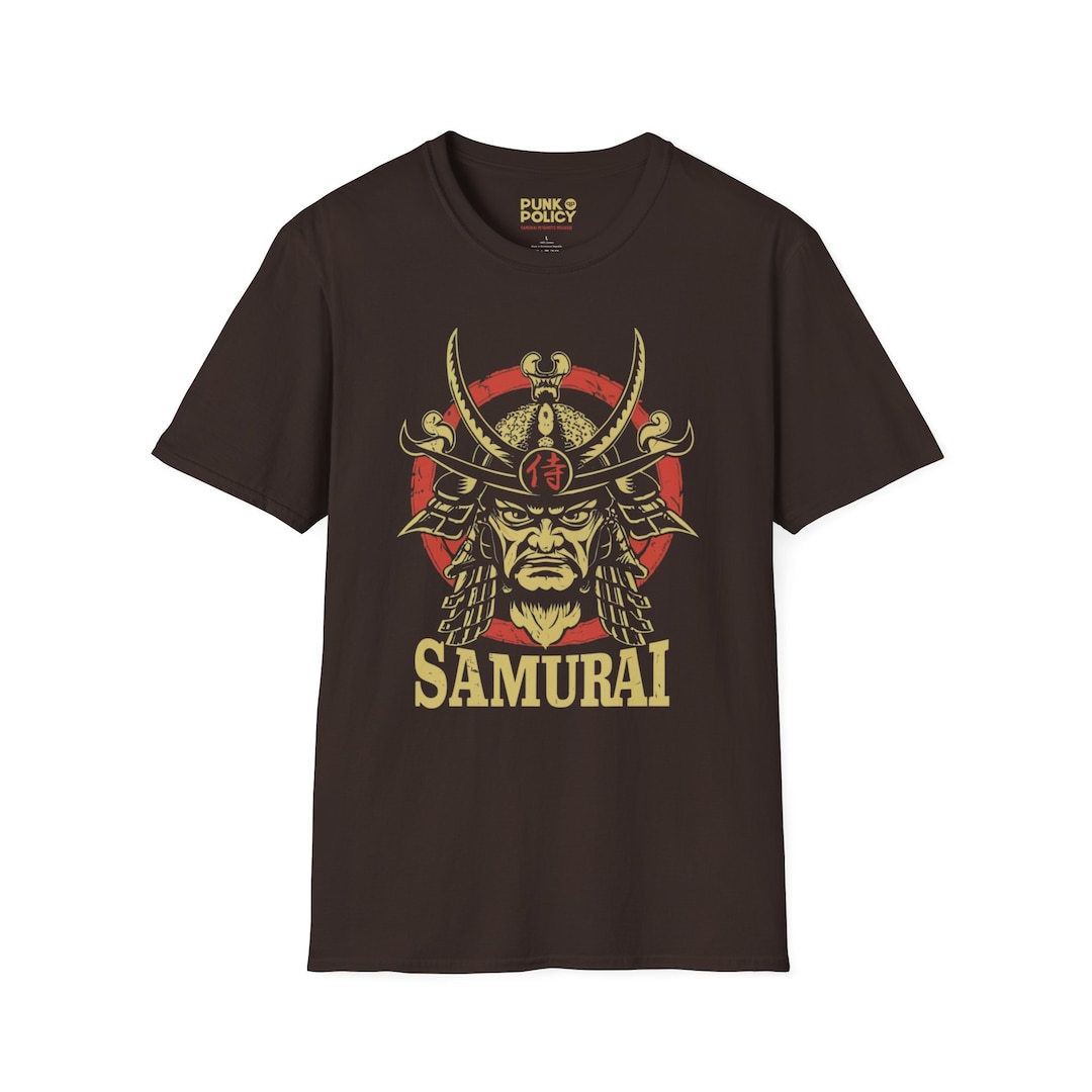 Japanese Samurai Shogun Style Graphic Unisex Softstyle Tshirt, Katana ...