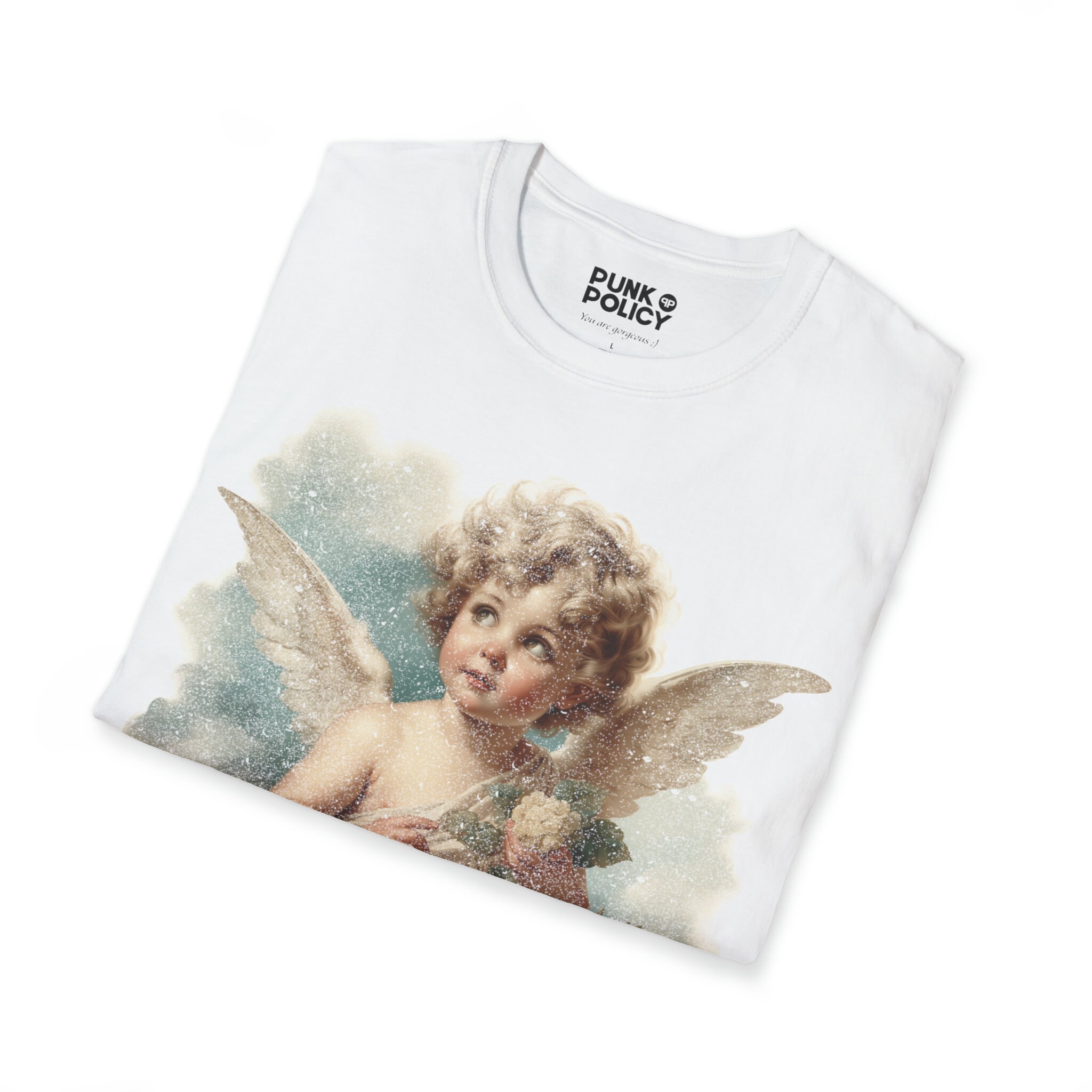 Cherub Angel Vintage Style Printed Unisex Softstyle T-shirt, Victorian ...