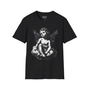Victorian Angel Vintage Graphic Unisex Softstyle T-shirt, Victorian ...