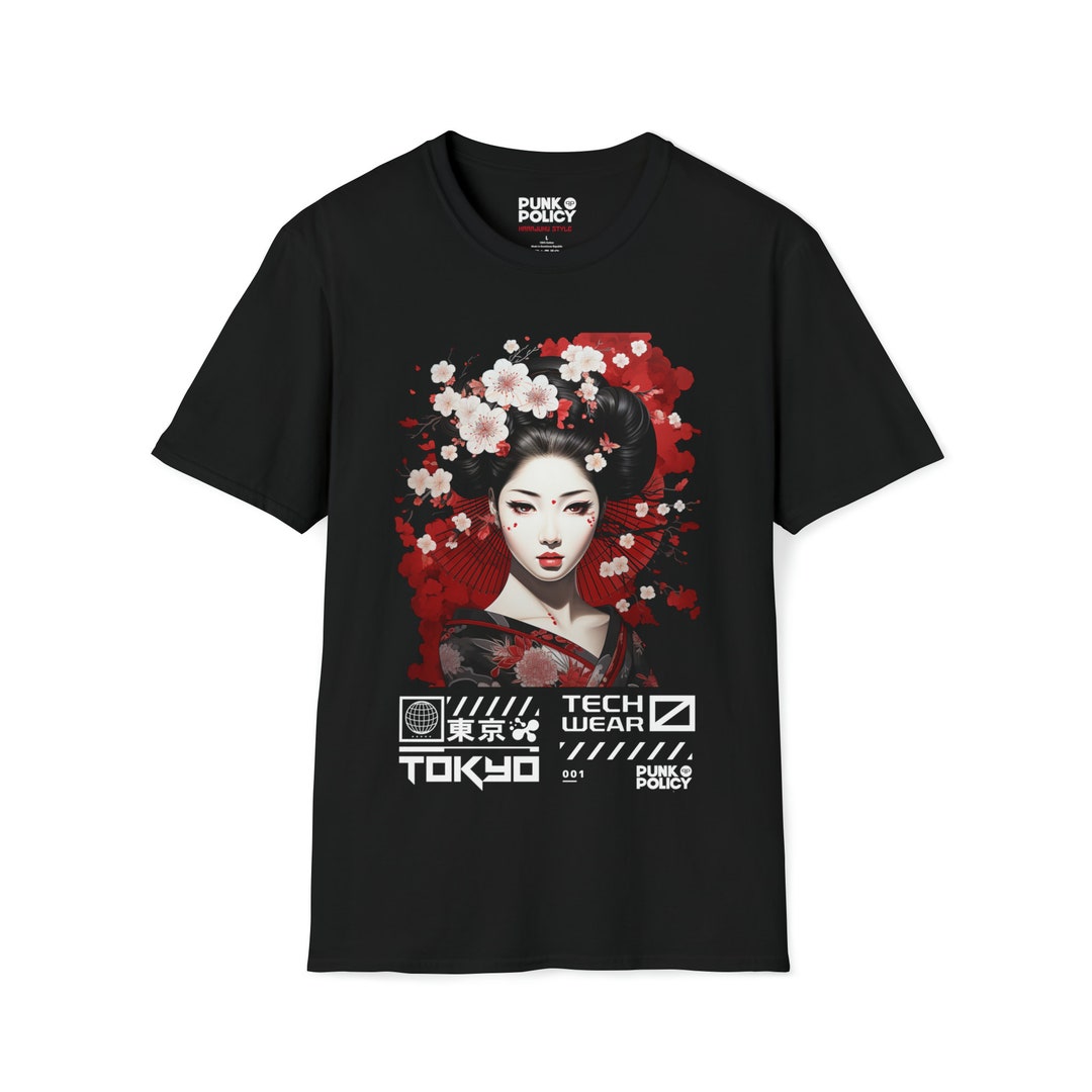 Trending Geisha Tokyo Tech Wear Graphic Front Printed Unisex Softstyle ...