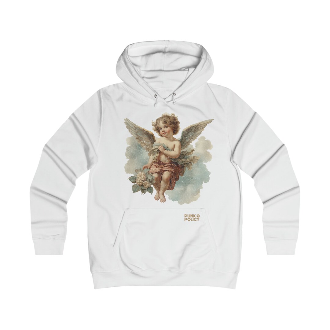 Vintage Cherub Angel Victorian Style Girlie College Hoodie, Angel Gifts ...