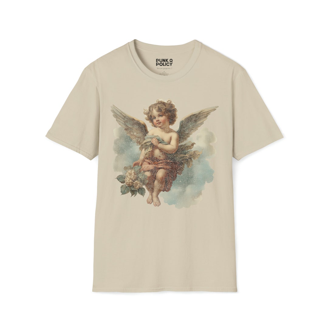 Trending Cherub Angel Vintage Victorian Style Graphic Unisex Softstyle ...