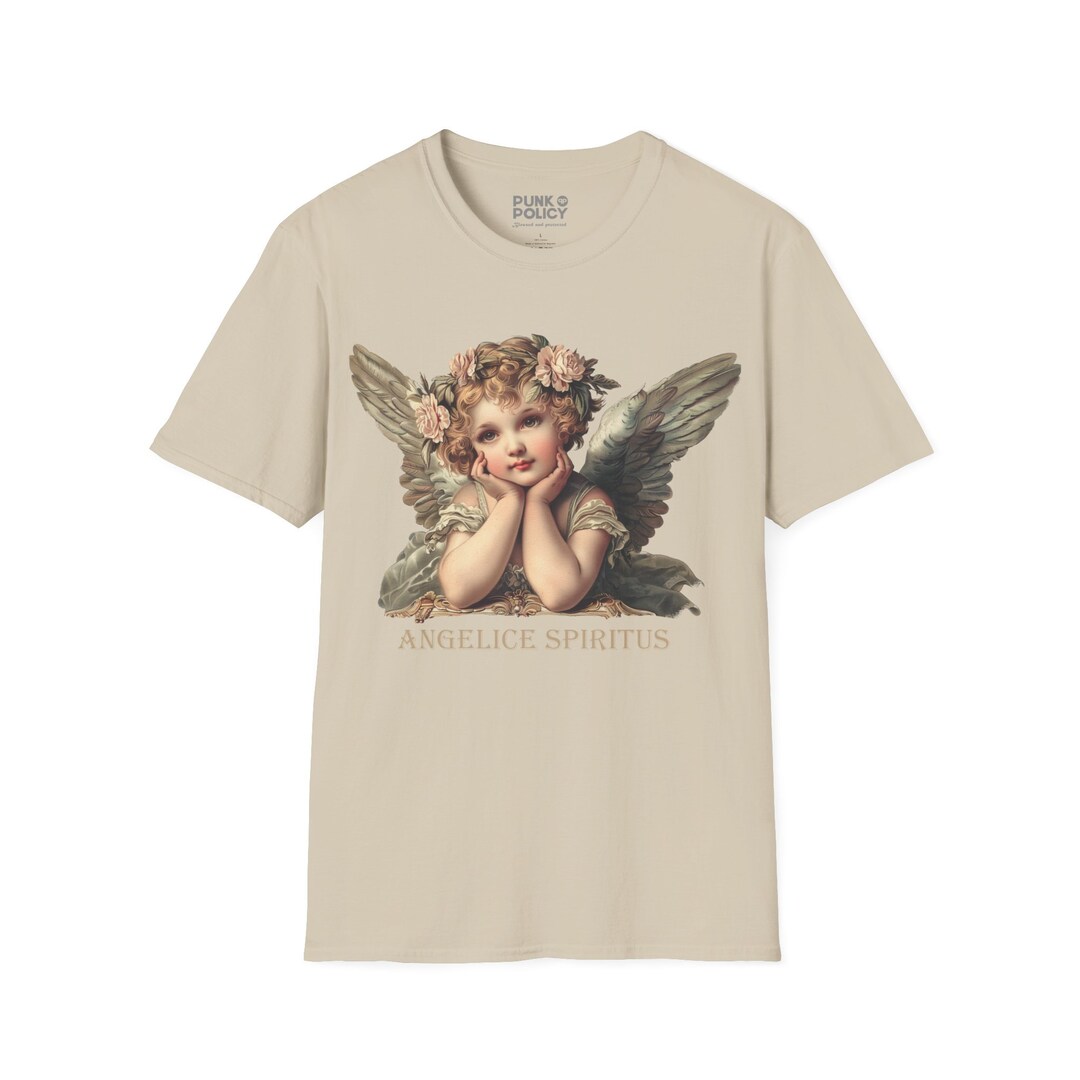 Victorian Angel Vintage Graphic Unisex Softstyle T-shirt, Victorian ...