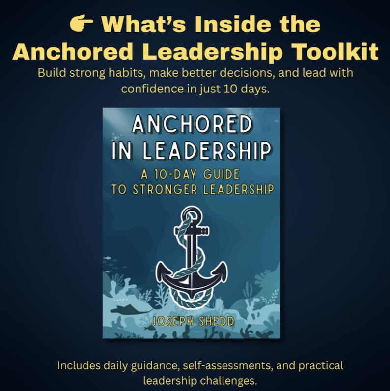 Anchored Leadership Toolkit Printable | Leadership Frameworks Bundle ...