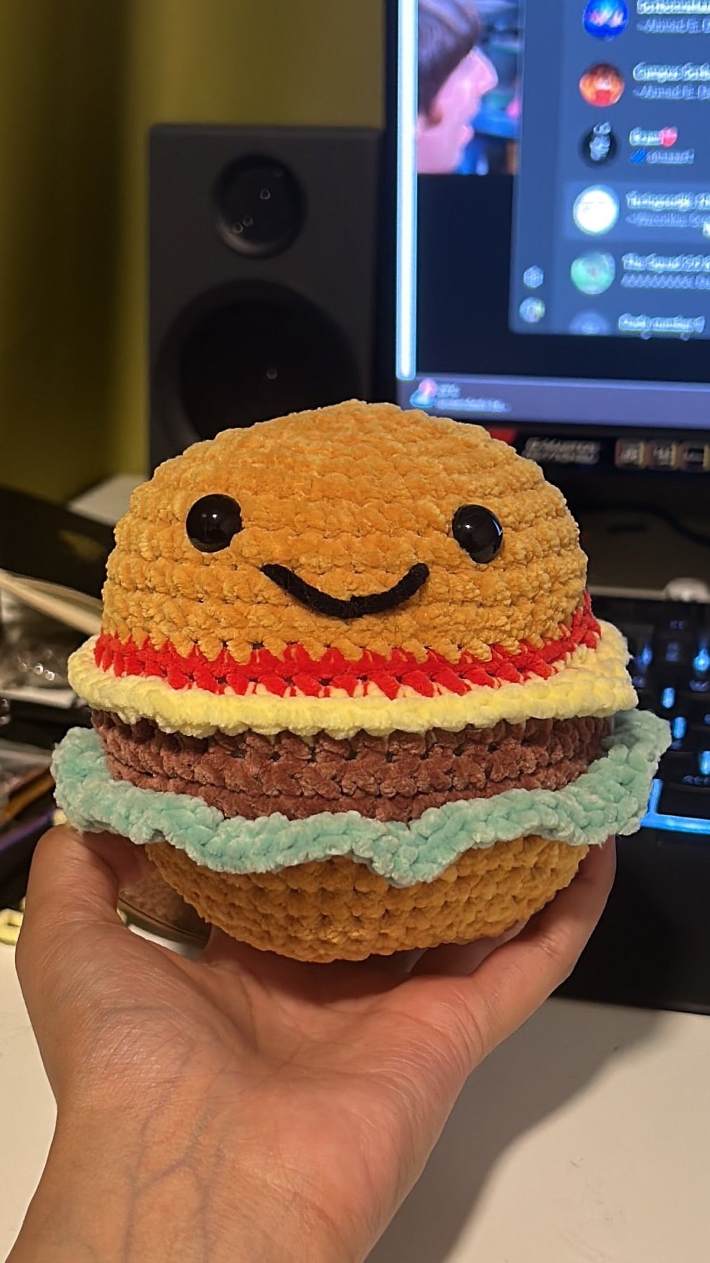 Crocheted Burger Plush - Etsy