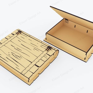 Book Box Laser Cut Svg Files, Wood Gift Book Box, Vector Files for ...