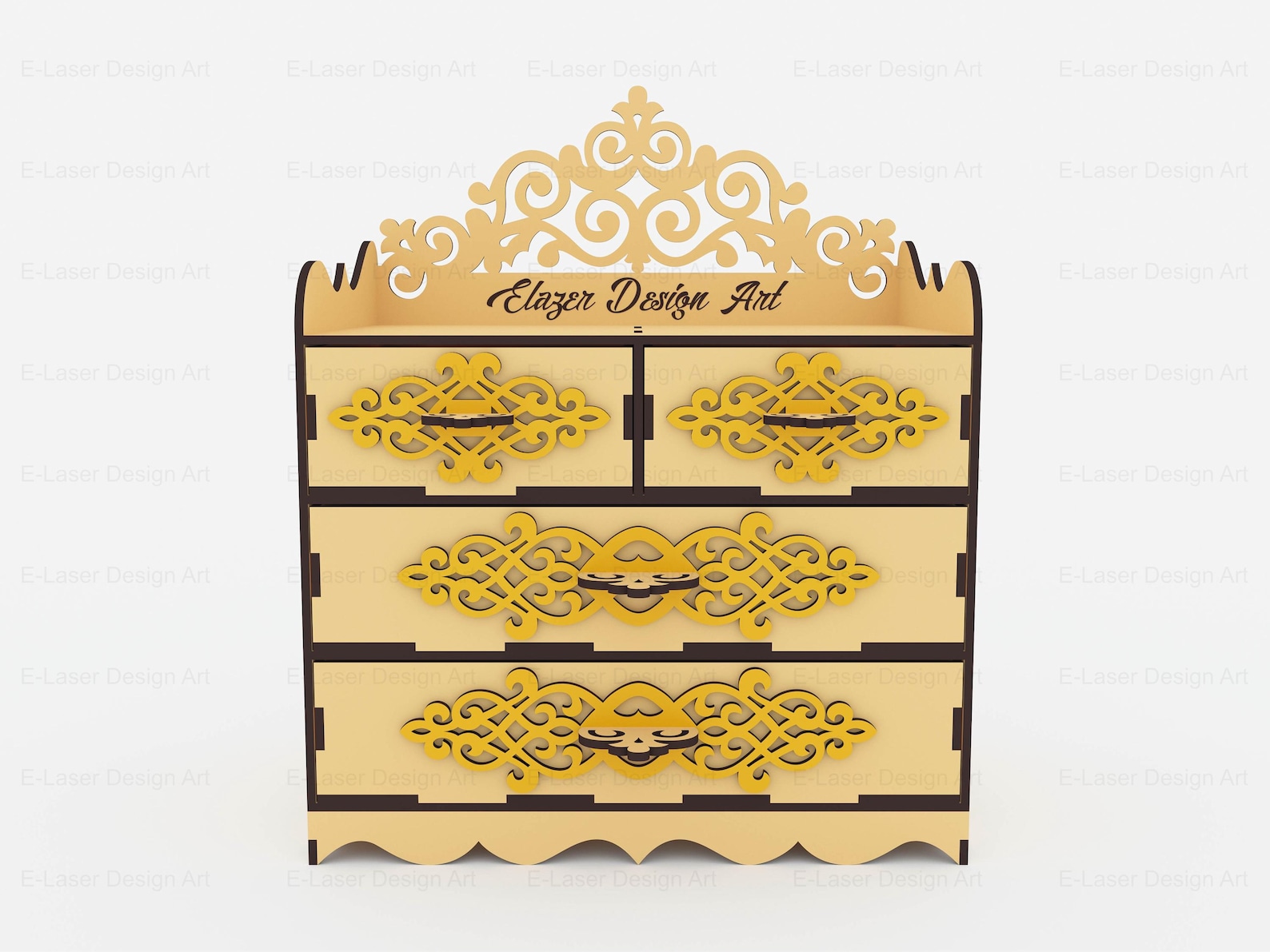 Chest of Drawers Laser Cut Svg Files, Decorative Jewelry Box Files ...