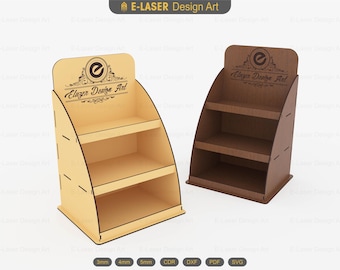 Laser Cut Display Stand Svg Files, 4 Shelf Display Stand - Etsy